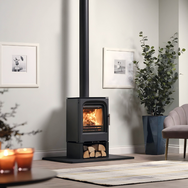 Purevision BPV5 Countryman Slimline 5kW Multi-Fuel Stove | Flames.co.uk