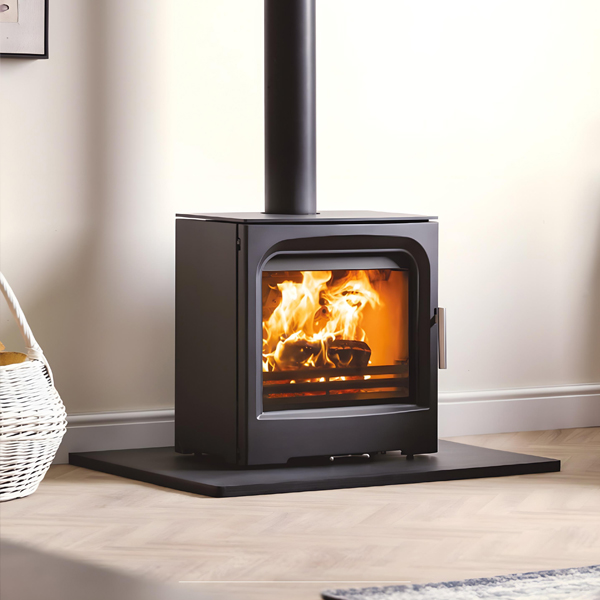 Purevision BPV5W Countryman Wide Slimline 5kW Multi-Fuel Stove | Flames ...