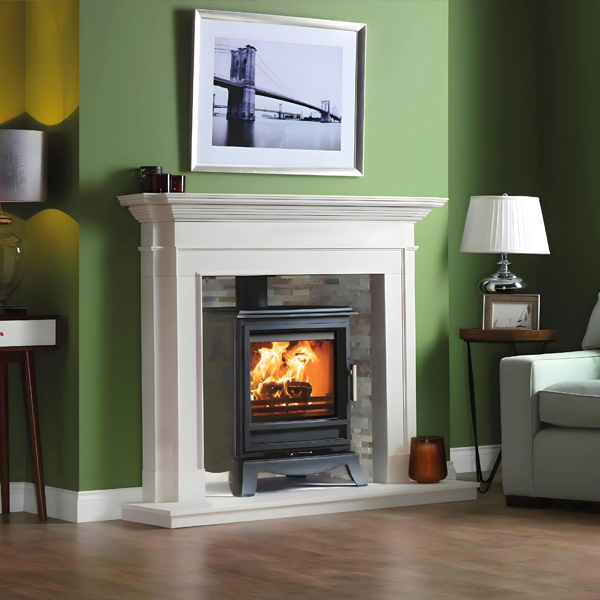 Purevision CPV5W Classic Wide 5kW Multi-Fuel Stove | Flames.co.uk