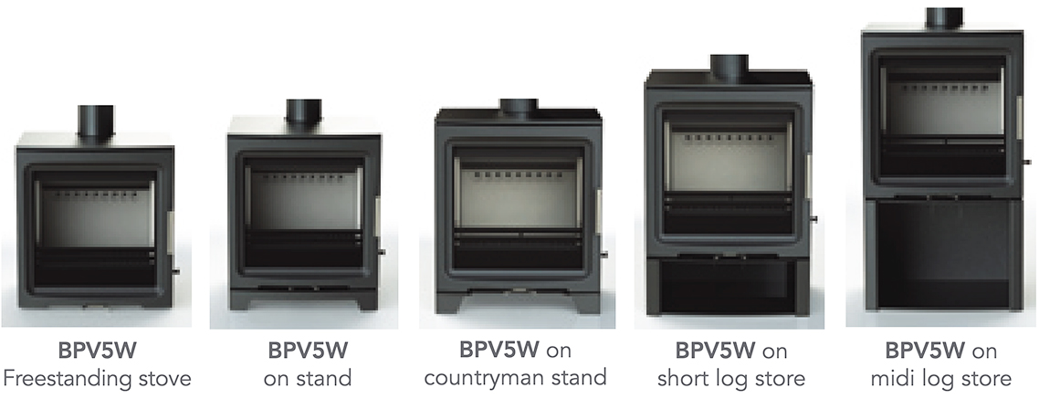 Purevision BPV5W Wide 5kW Multi-Fuel Stove | Flames.co.uk
