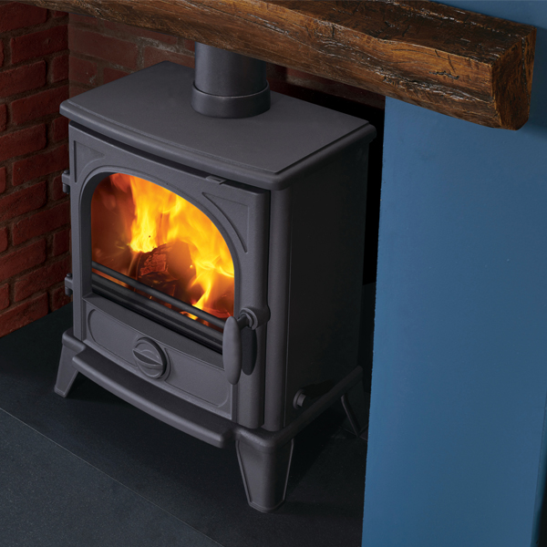 Gallery Geocast Rustic Dark Oak Effect Fireplace Beam | Flames.co.uk