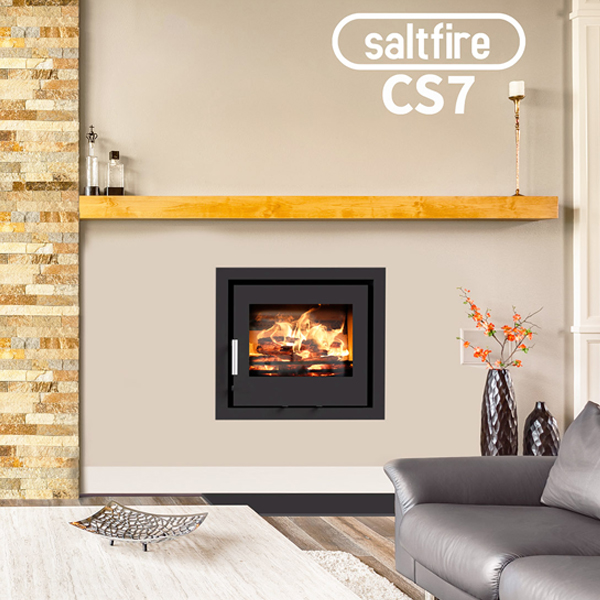 Saltfire CS7 Multi-Fuel Inset Cassette Stove | Flames.co.uk