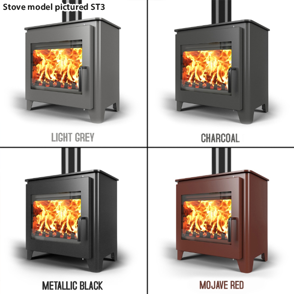Saltfire ST-X Wide Wood Burning / Multi-Fuel Stove | Flames.co.uk