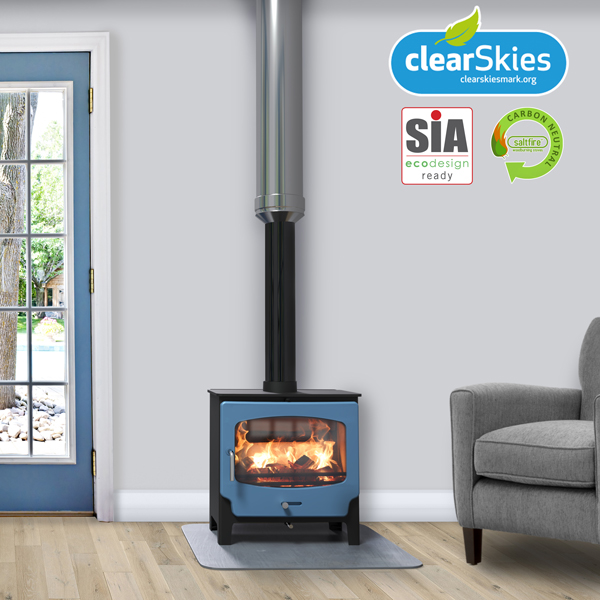 Saltfire ST-X Wide Wood Burning / Multi-Fuel Stove | Flames.co.uk