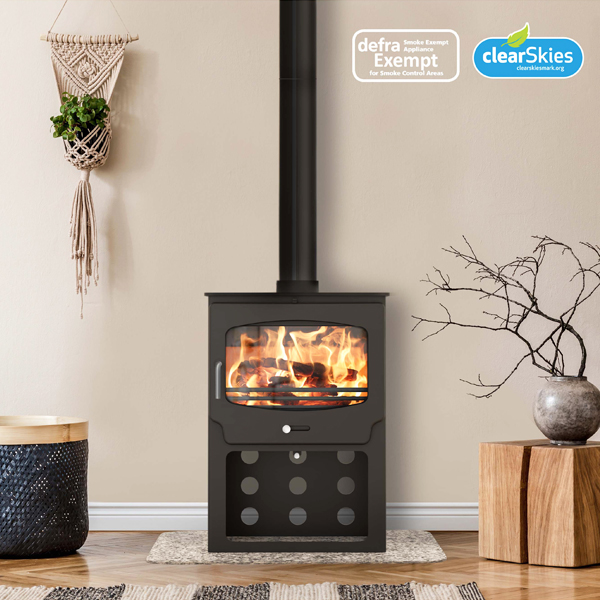 Saltfire ST-X Wide Tall Wood Burning / Multi-Fuel Stove | Flames.co.uk