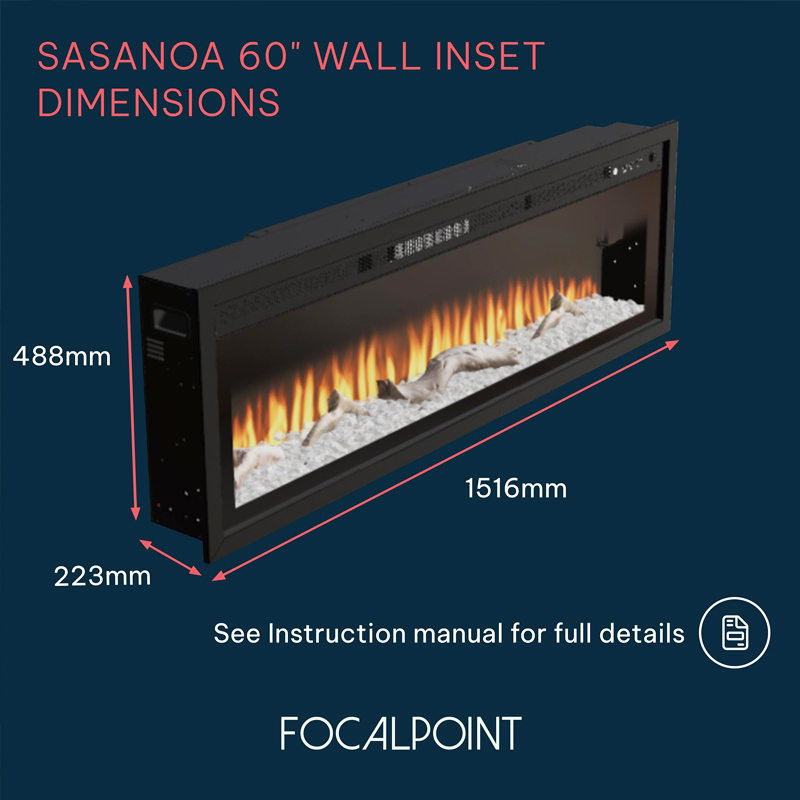 Focal Point Ennolux 1500 LCD Electric Fire UK | Flames.co.uk