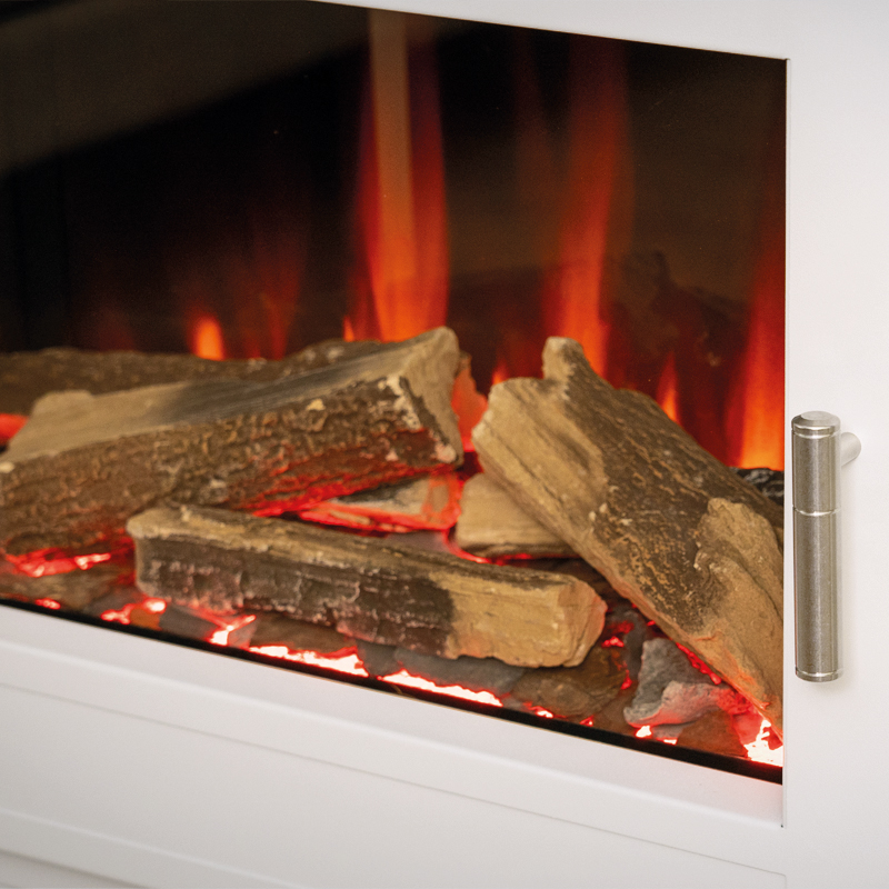 Focal Point Brocton Electric Stove - White | Flames.co.uk