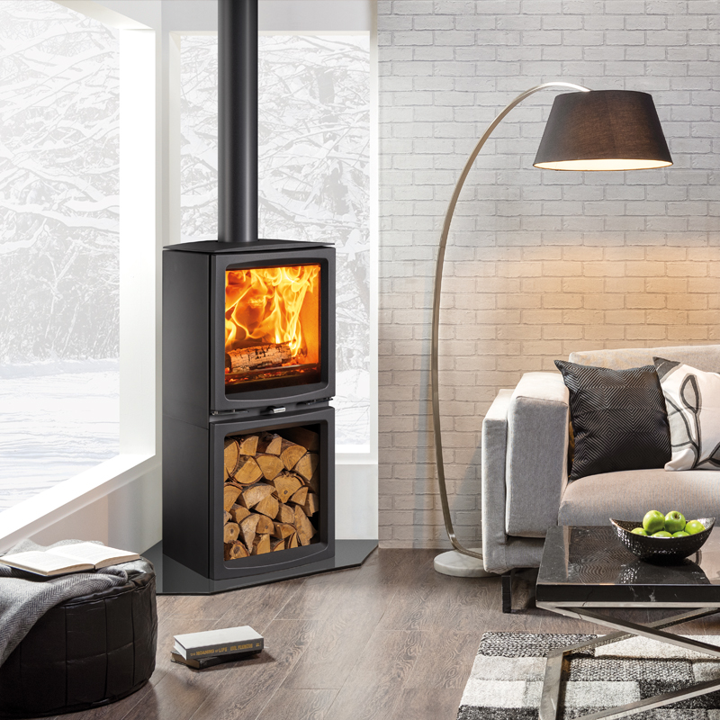 Stovax Vogue Medium Highline Eco Wood Burning / Multi-Fuel Stove ...