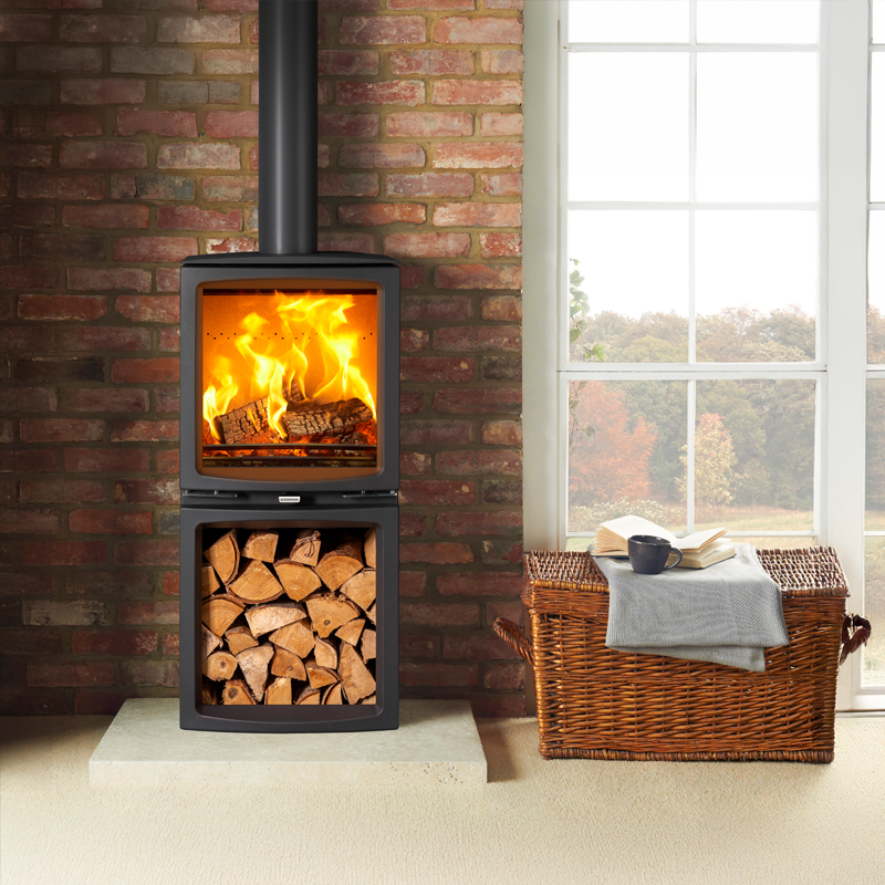 Stovax Vogue Medium Highline Eco Wood Burning / Multi-Fuel Stove ...