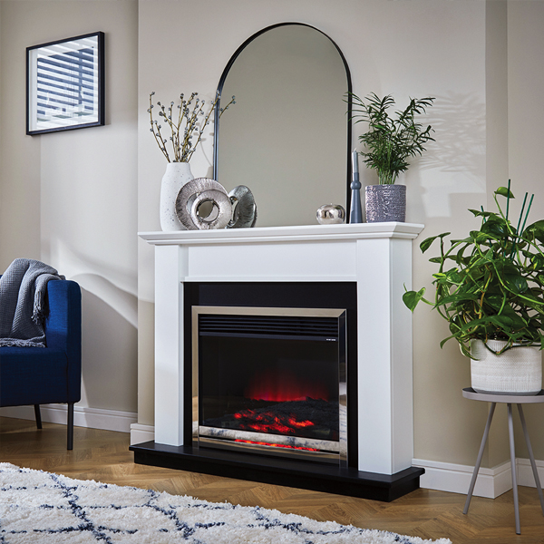 Suncrest Antigua Electric Fireplace Suite | Flames.co.uk