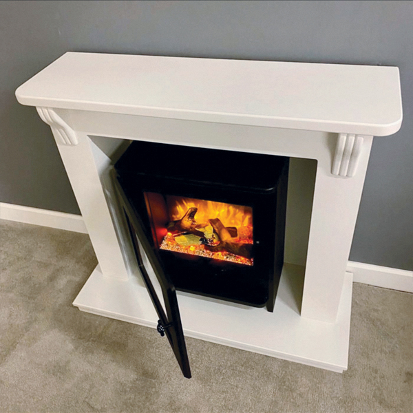 Suncrest Ashby Electric Fireplace Stove Suite | Flames.co.uk