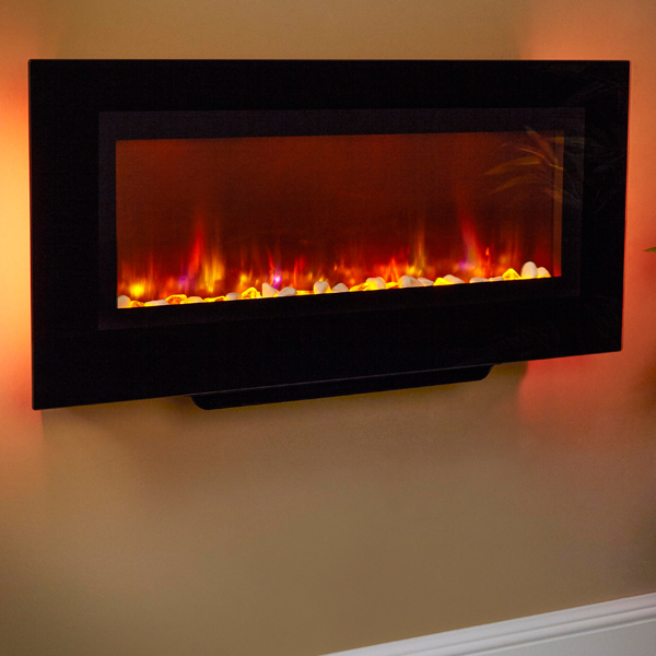 Suncrest Santos Wall Mounted Electric Fire | Flames.co.uk
