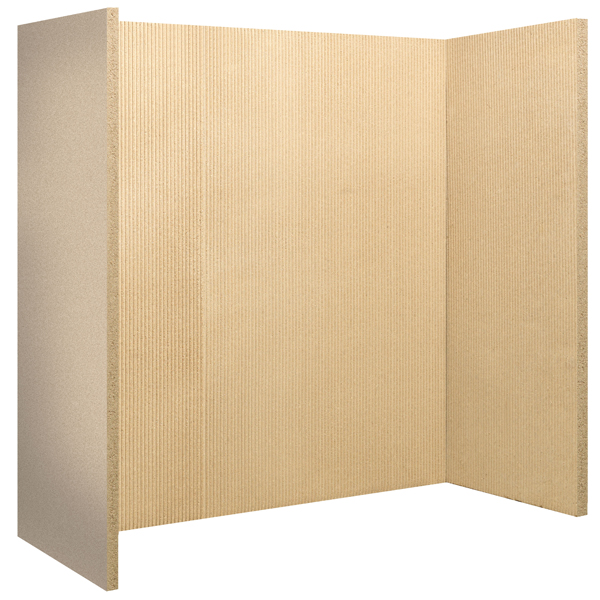 Gallery Reeded Vermiculite Fireplace Chamber Panels | Flames.co.uk