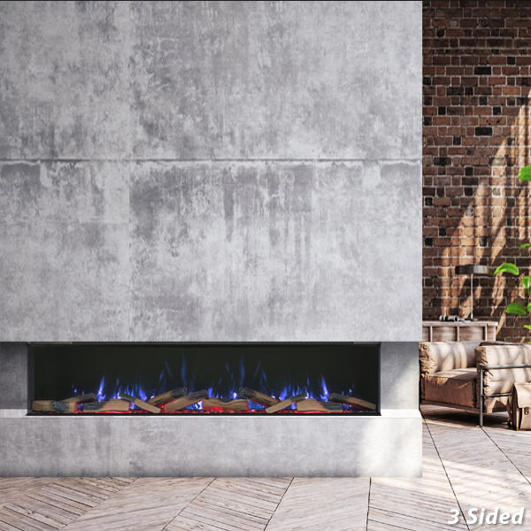 Vision Futura VF1800 1-2-3 Sided Electric Fire | Flames.co.uk