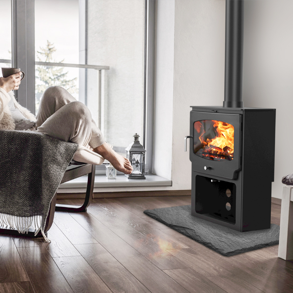 Saltfire ST-X Wide Tall Wood Burning / Multi-Fuel Stove | Flames.co.uk