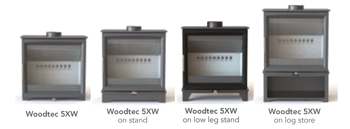Fireline Woodtec 5XW Extra Wide Wood Burning Stove | Flames.co.uk