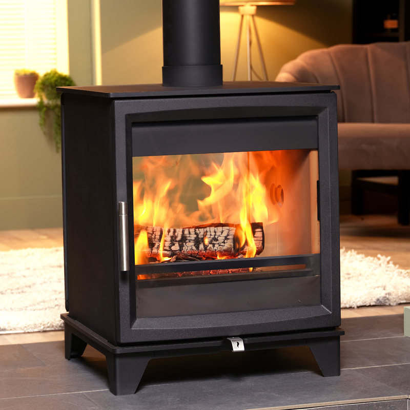 Fireline Woodtec 8kW Double Sided Wood Burning Stove | Flames.co.uk
