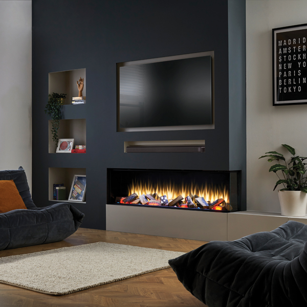 Charlton & Jenrick iRange i1500e Deep Electric Fire | Flames.co.uk