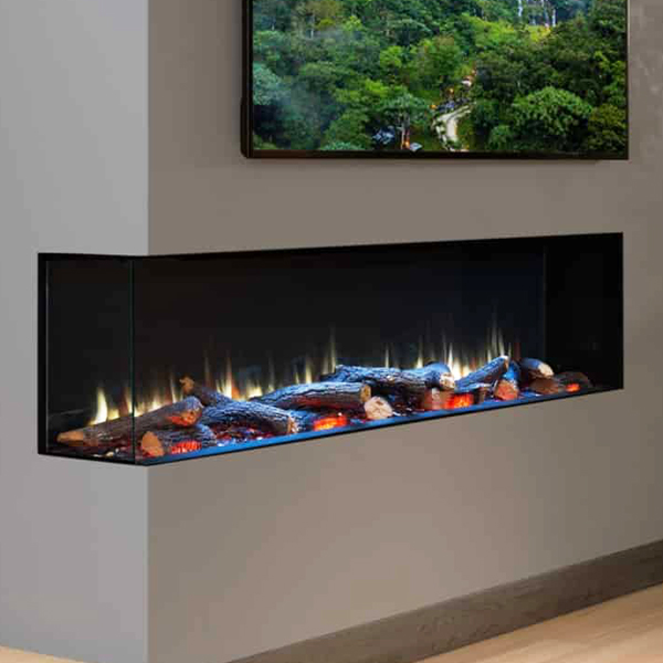 Charlton & Jenrick i1800e Deep 1-2-3 Sided Electric Fire | Flames.co.uk